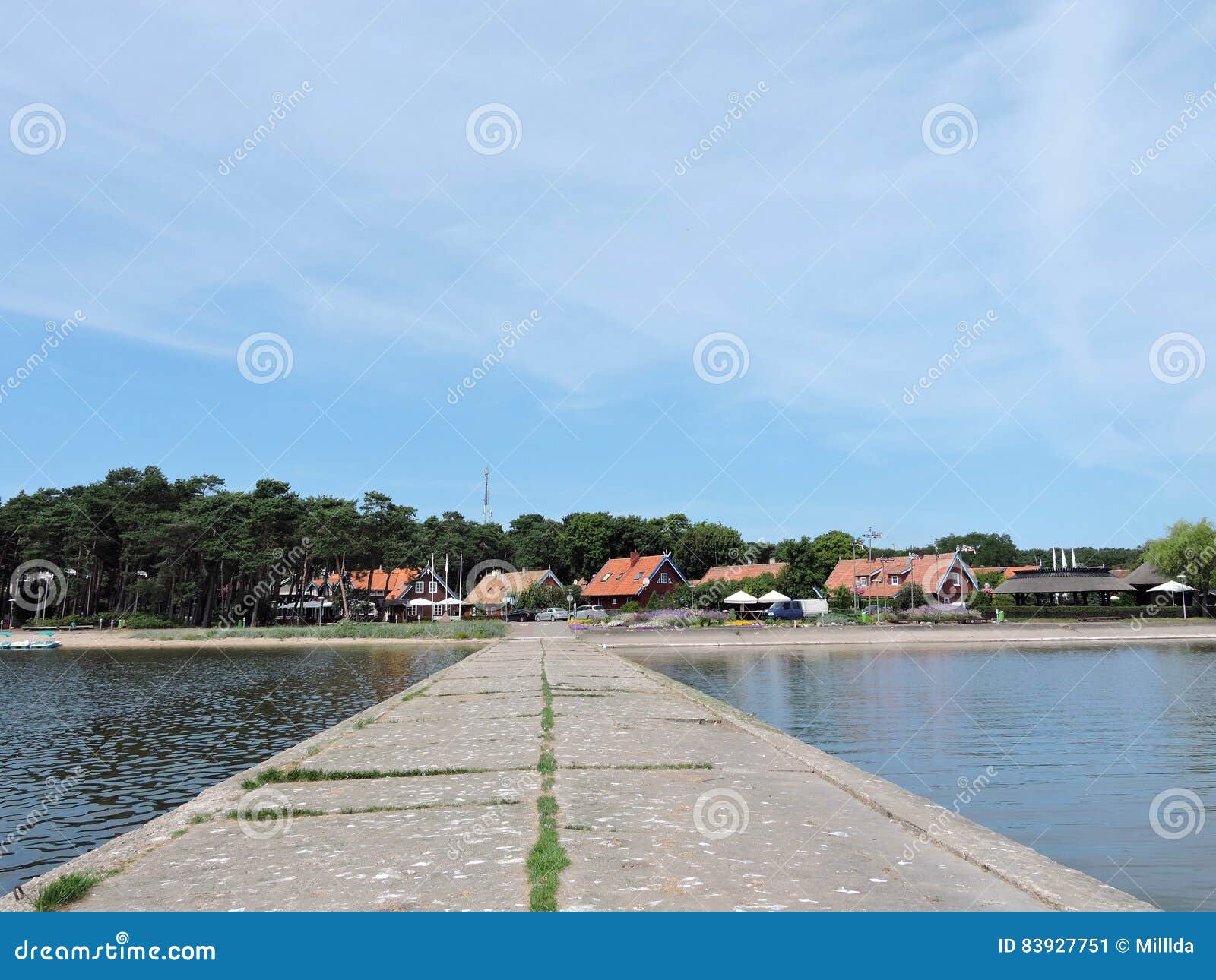 Nida Resort Town, Lithuania Stock Image - Image of coast, water: 83927751