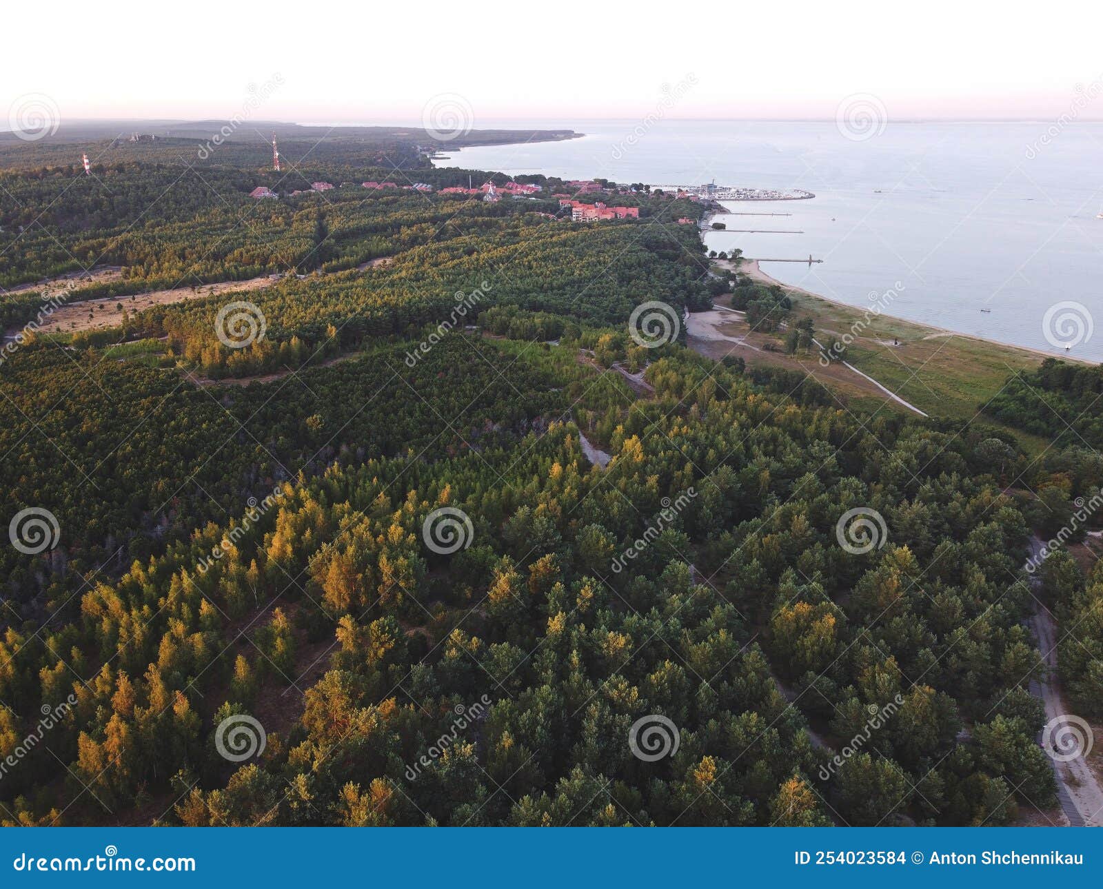 Nida Beach Sunset Dune Sea Royalty-Free Stock Image | CartoonDealer.com ...