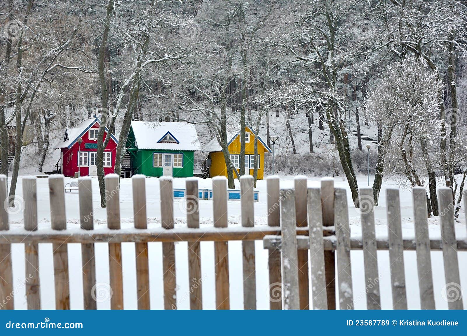 Nida town stock image. Image of green, traditional, cold - 23587789