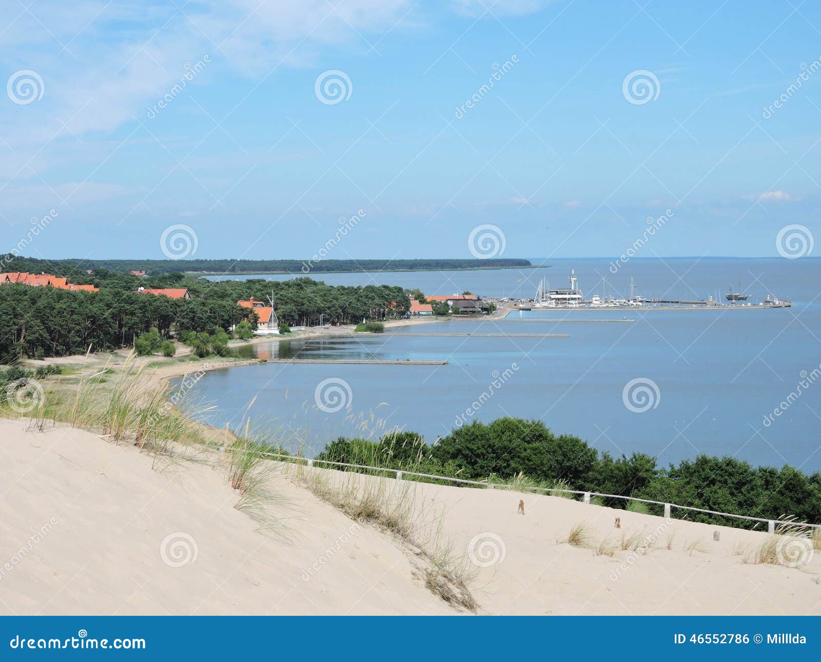 Nida town, Lithuania stock photo. Image of rest, natural - 46552786