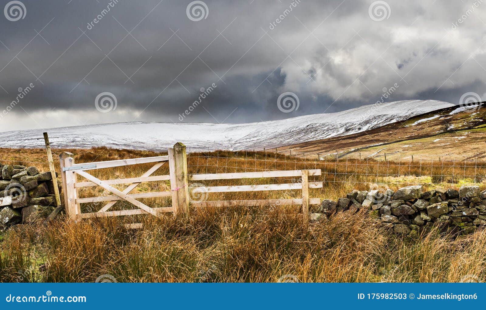 Whernside Mountain. Yorkshire Dales National Park Royalty-Free Stock ...