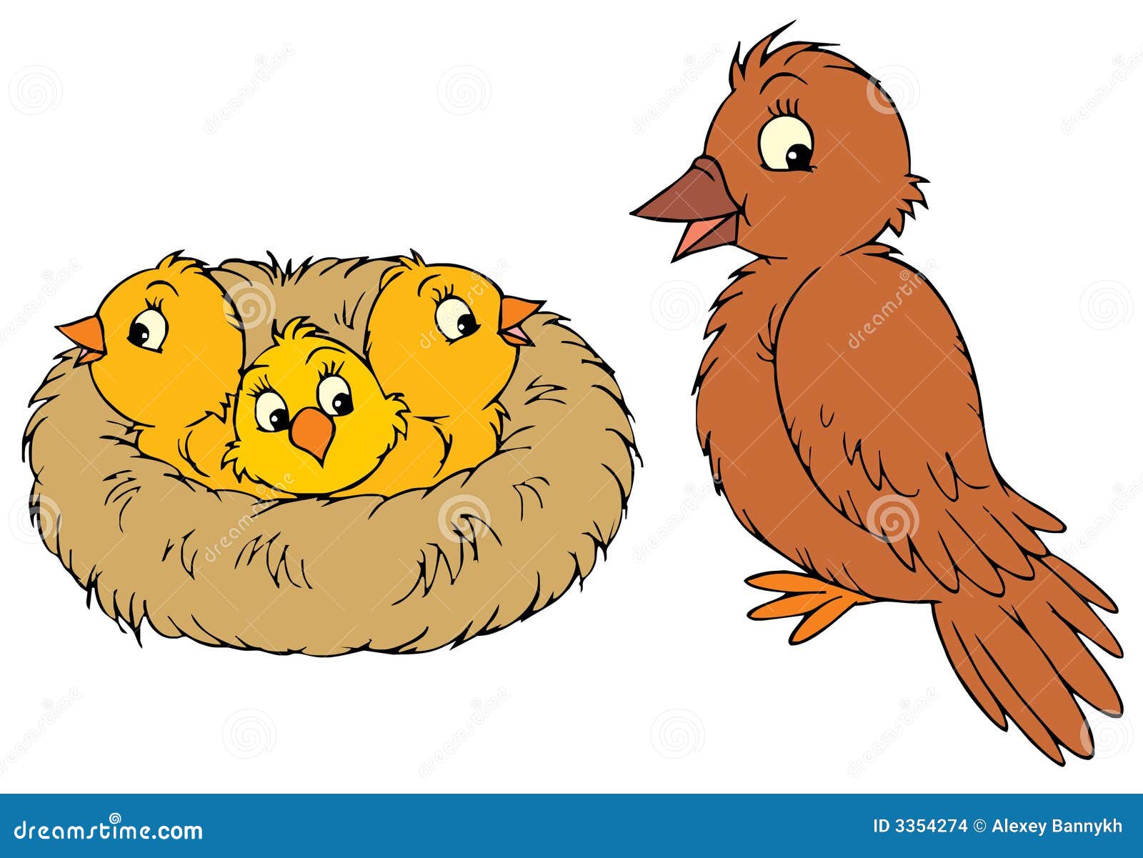 Nido (clip-arte Di Vettore) Illustrazione Vettoriale - Illustrazione di ...
