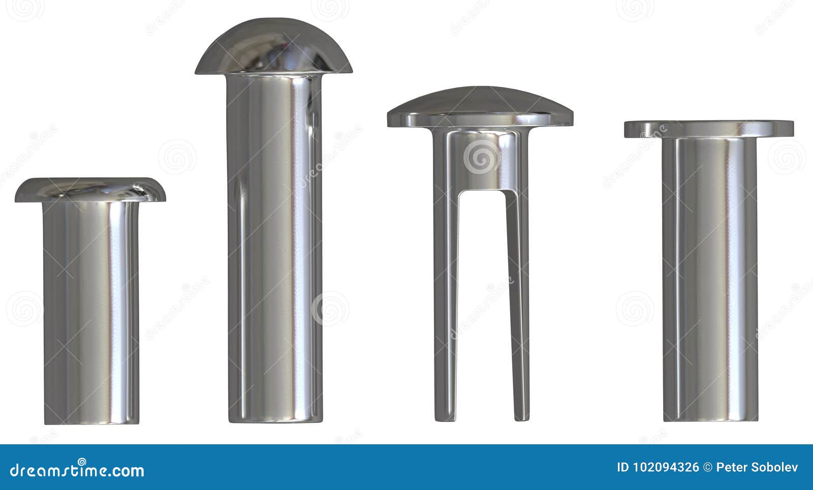 Niete stock abbildung. Illustration von metall, angesenkt - 102094326