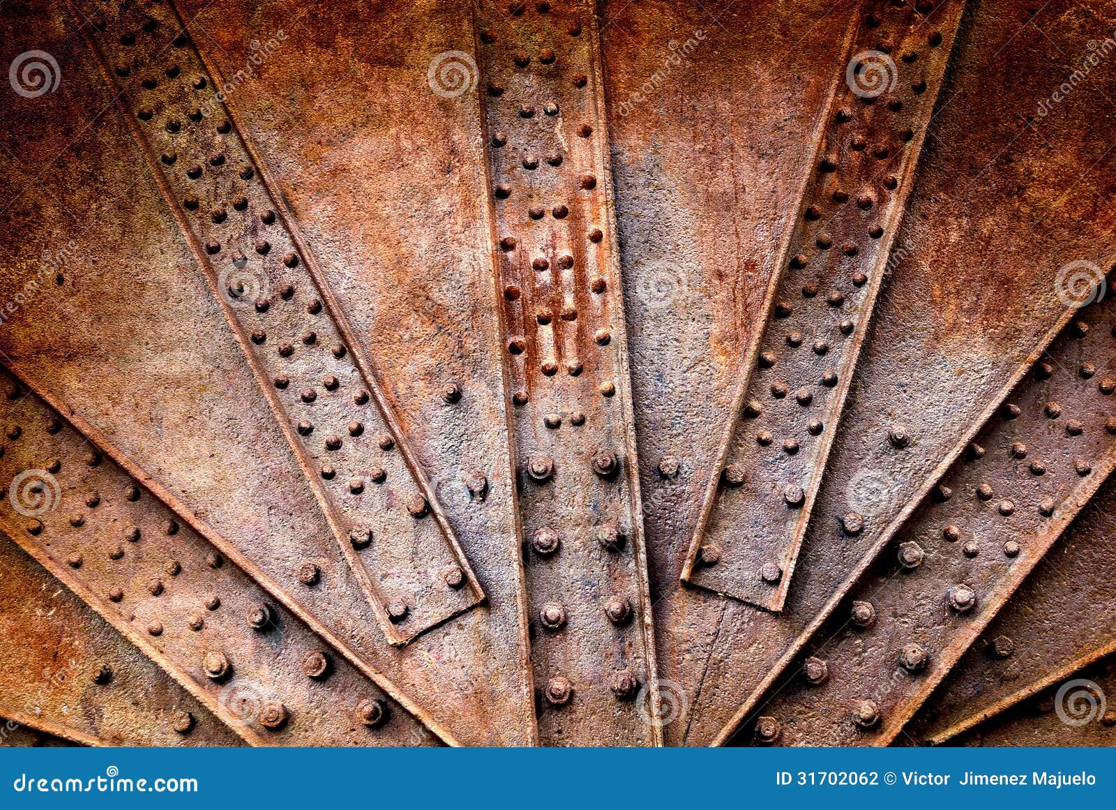 Niete Und Schraube an Den Rostigen Metallen Stockfoto - Bild von ...