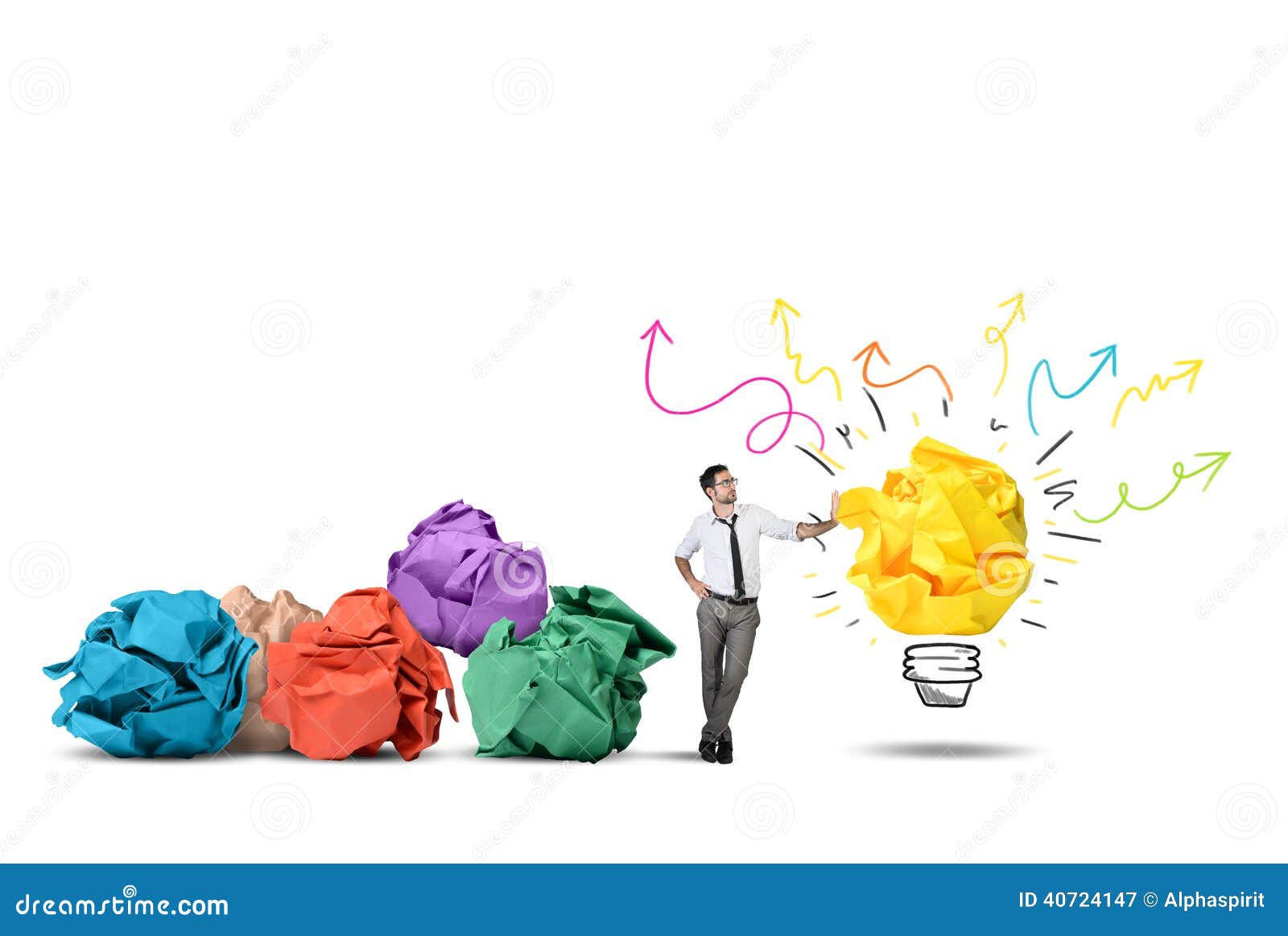 Nieuw idee stock afbeelding. Image of klok, inspiratie - 40724147