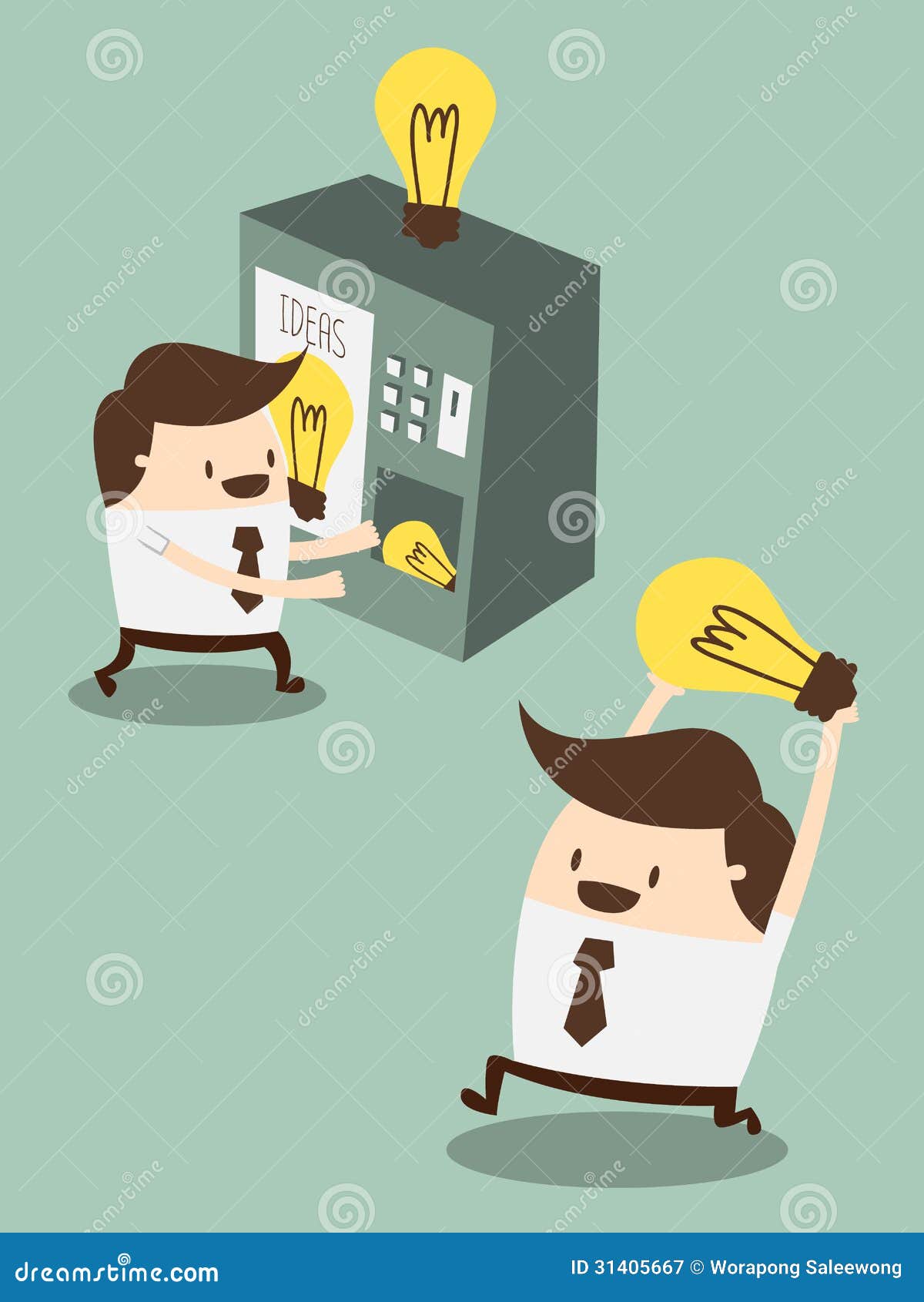 Nieuwe ideeën vector illustratie. Illustration of grafisch - 31405667