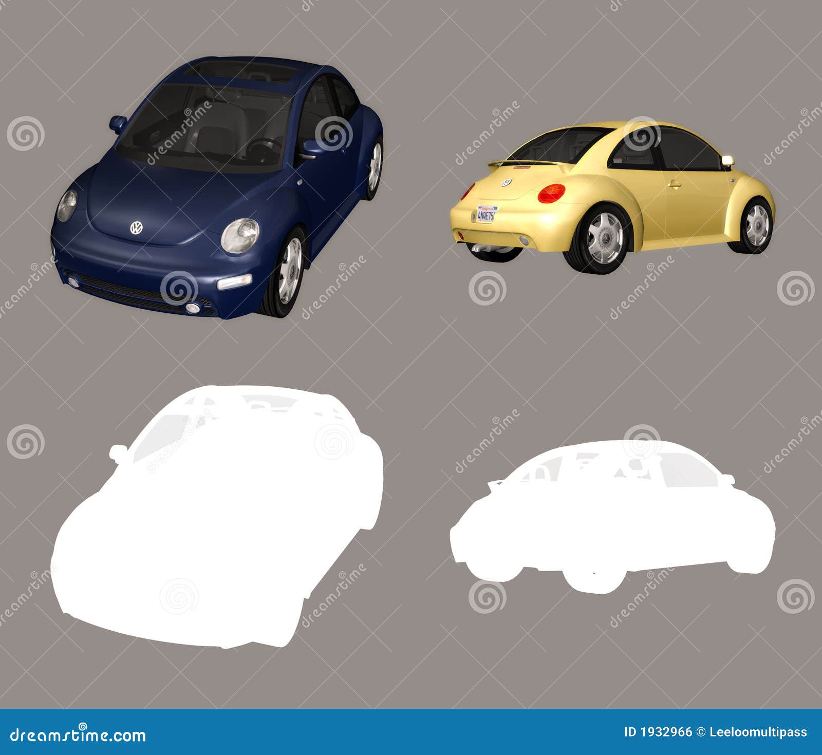 Nieuwe Kever stock illustratie. Illustration of spiegels - 1932966