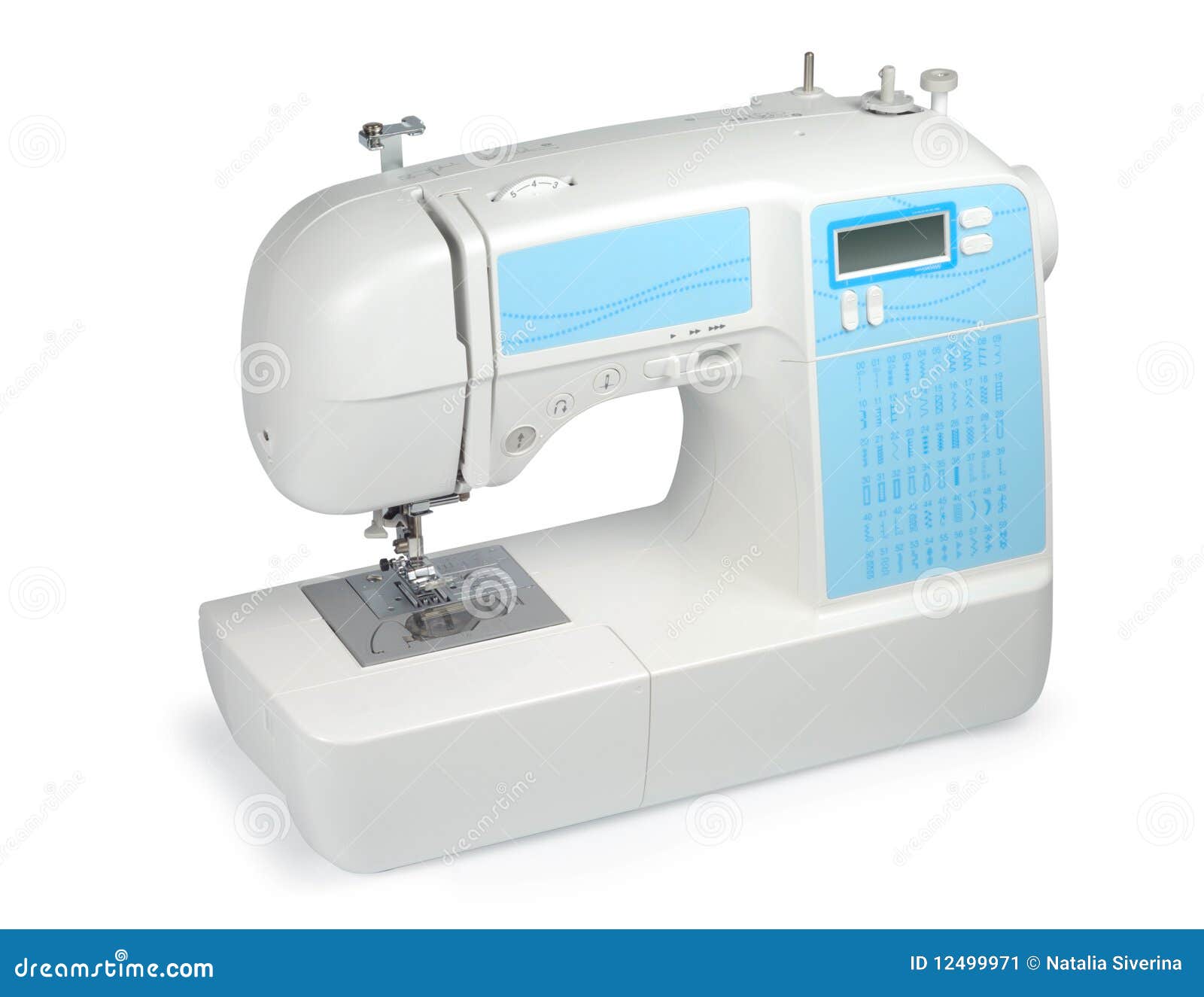 Nieuwe Naaimachine stock afbeelding. Image of modern - 12499971