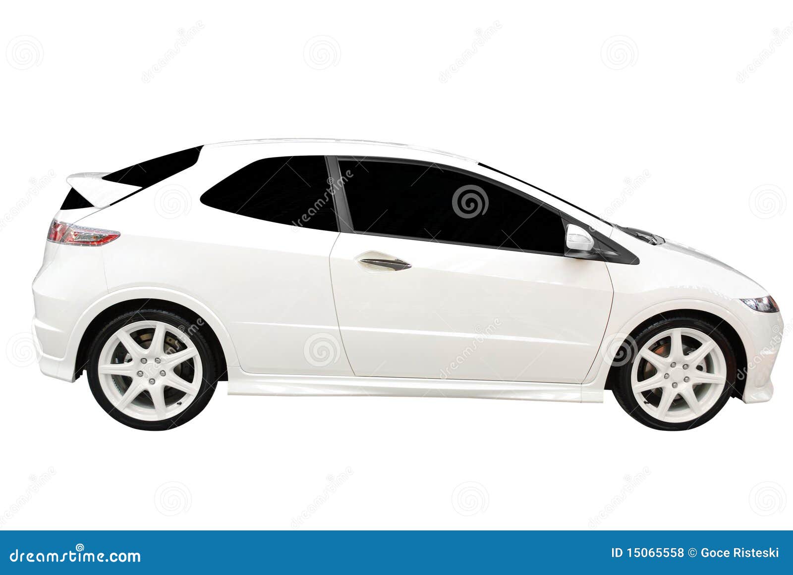Nieuwe snelle witte auto stock foto. Image of duur, auto - 15065558