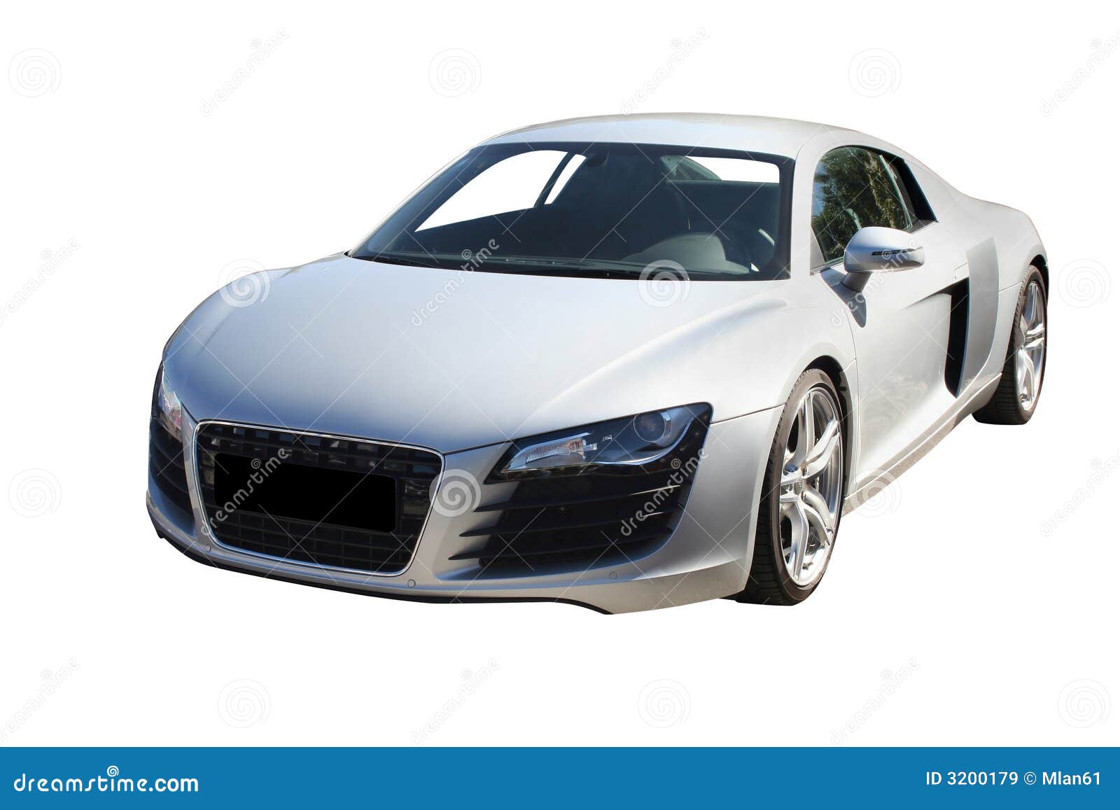 Nieuwe witte auto stock afbeelding. Image of reis, vervoer - 3200179