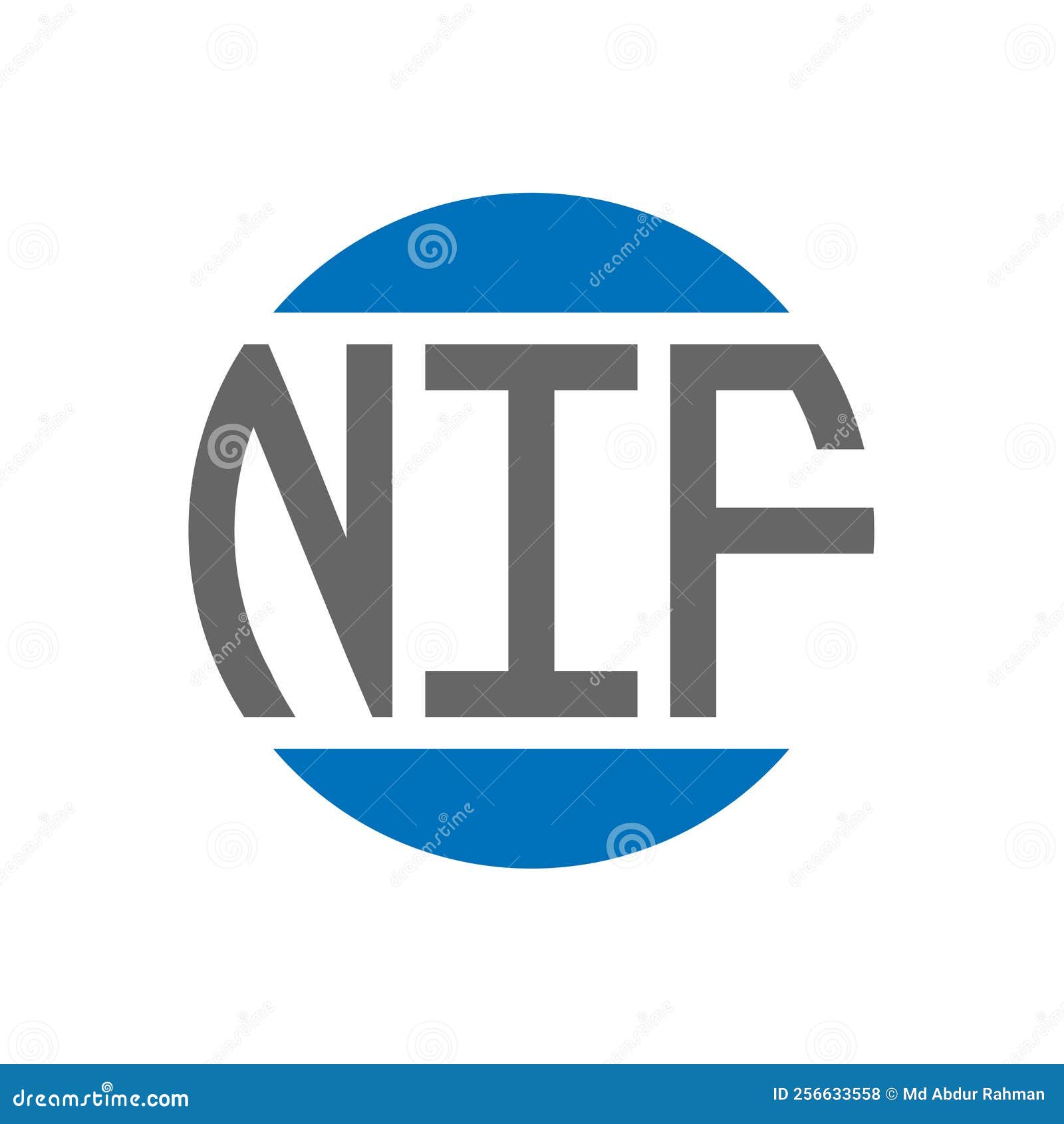 NIF Letter Logo Design on White Background. NIF Creative Initials ...
