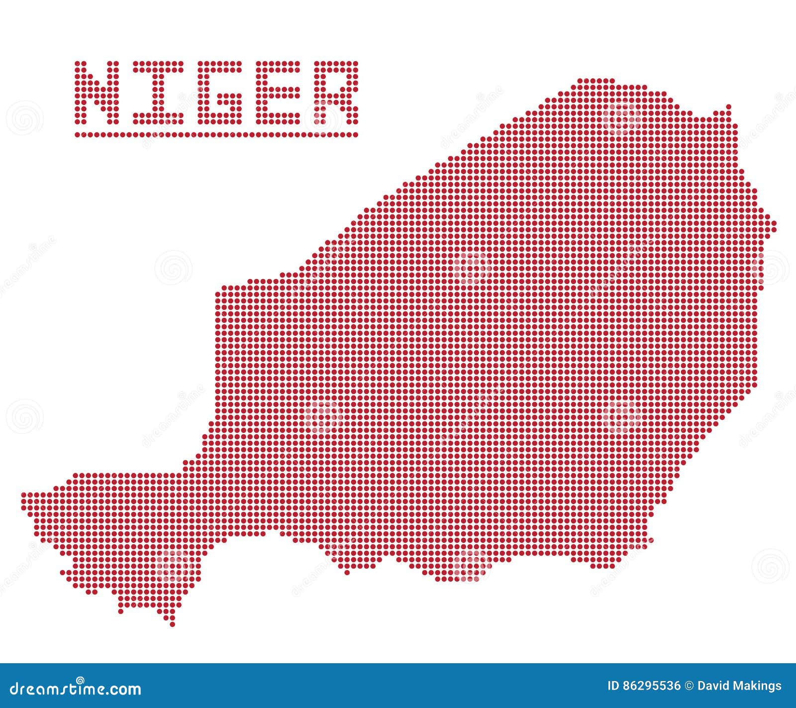 Niger Map In Africa, Icons Showing Niger Location And Flags Vector ...