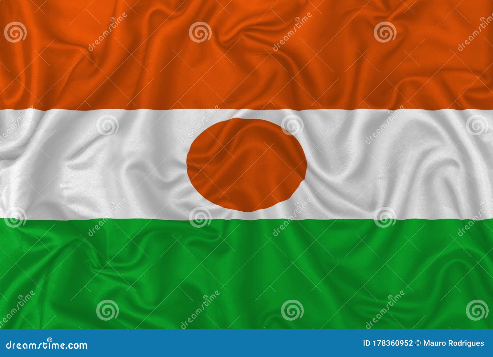 Niger country flag stock photo. Image of background - 178360952