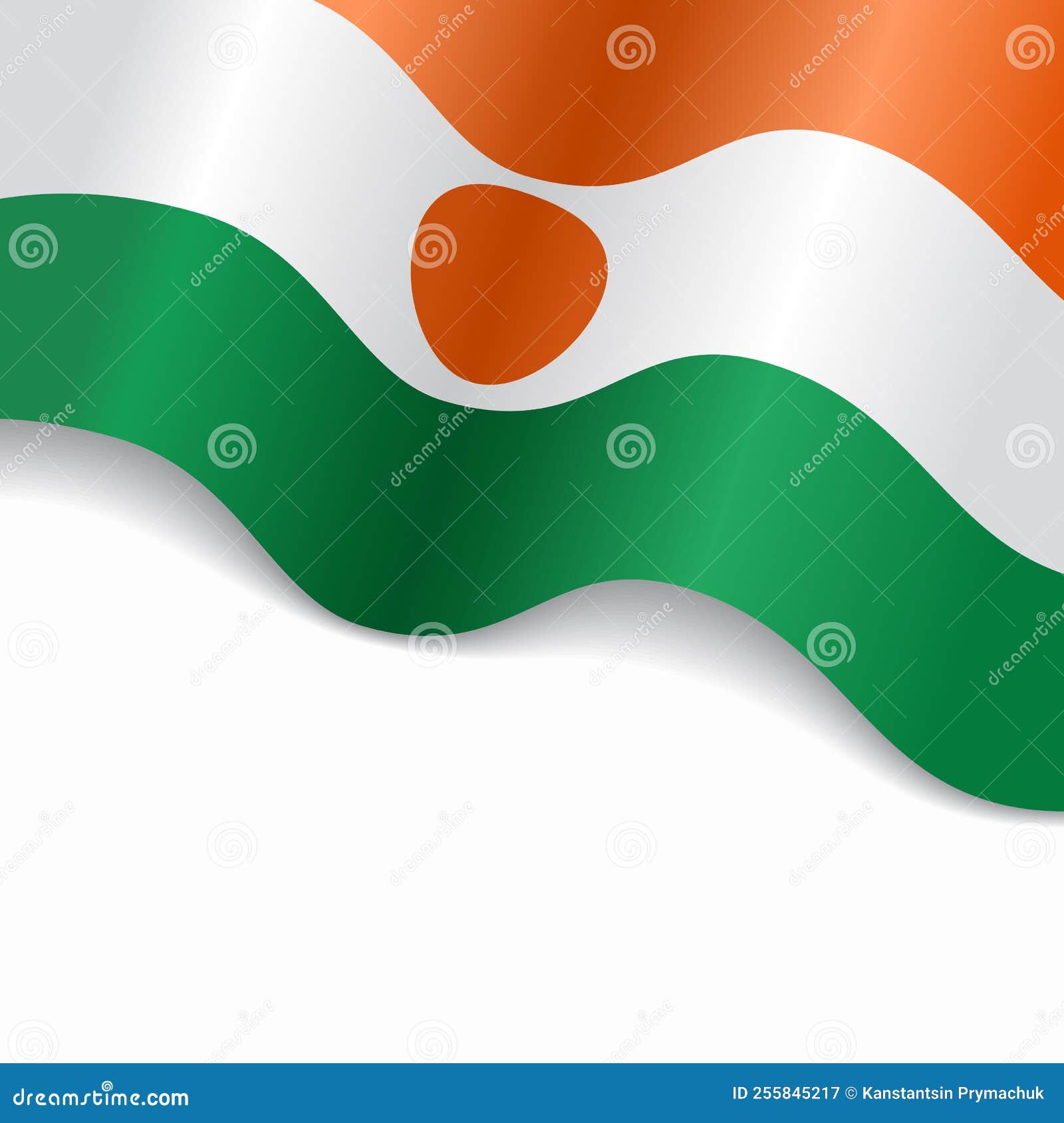 Niger Flag Wavy Abstract Background. Vector Illustration. Stock Vector ...