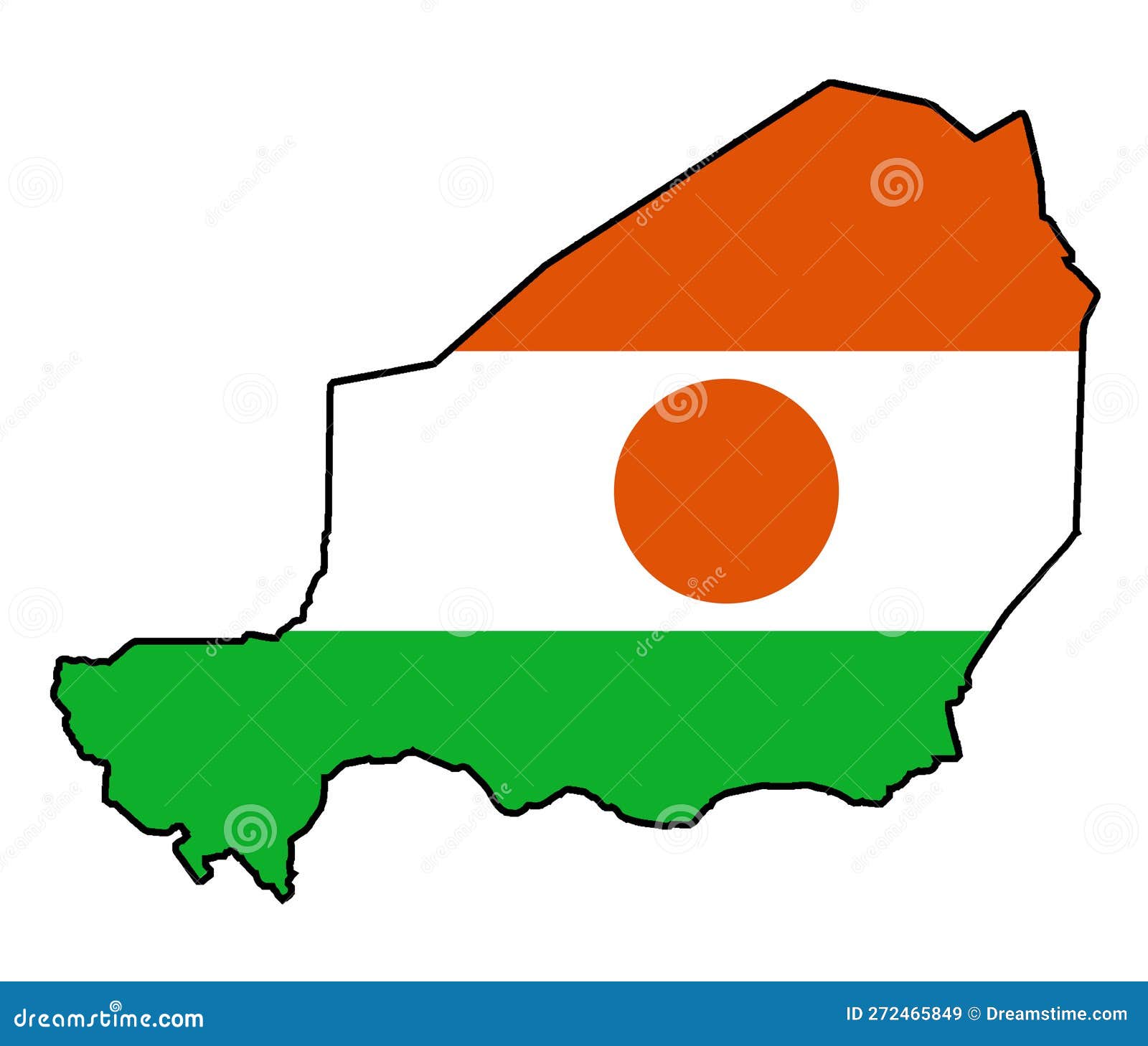 Niger Outline Map Stock Image | CartoonDealer.com #272465851