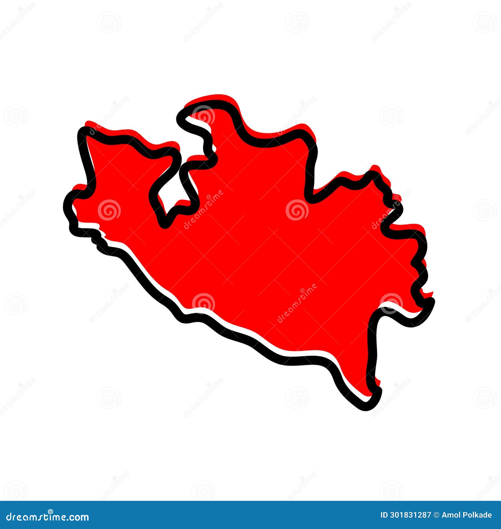 Niger State of Nigeria Vector Map Illustration Stock Illustration ...