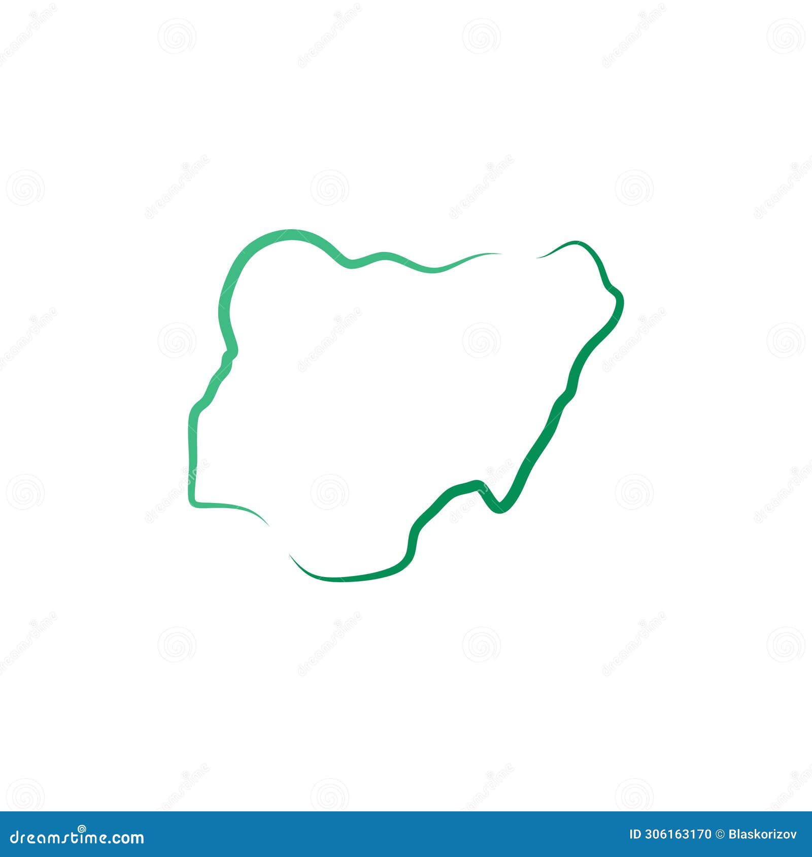 Nigeria Map Vector Logo Icon Stock Vector - Illustration of sign ...