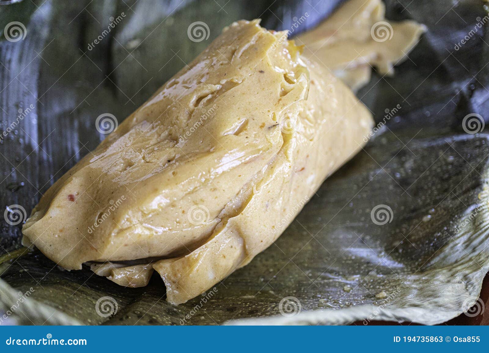 Nigerian Agidi Eko Served on a Leaf Stock Image - Image of corn, tasty ...
