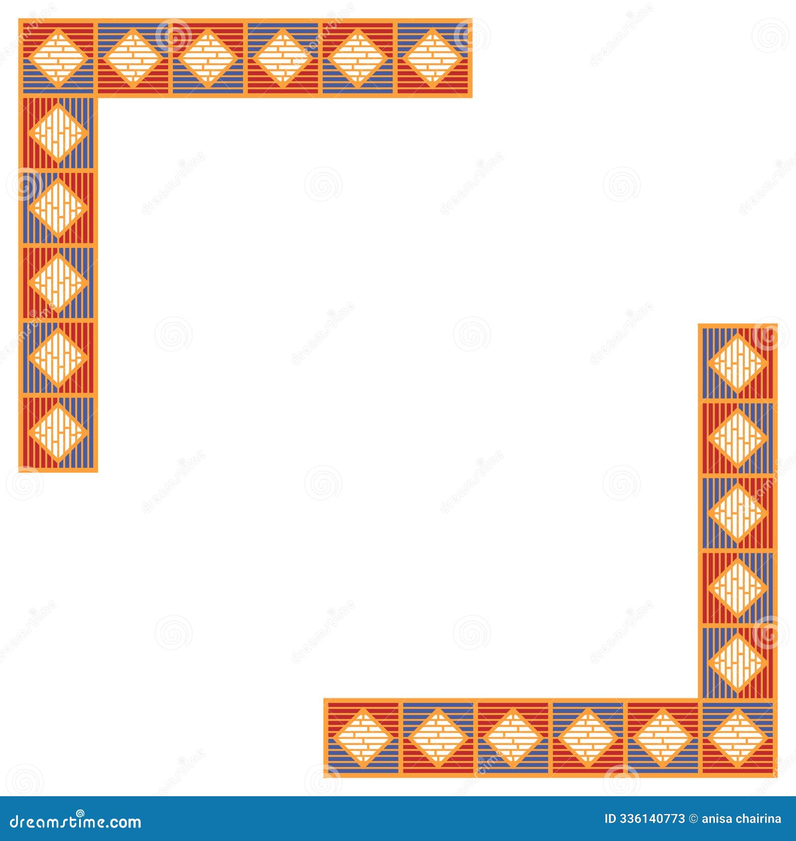 Nigerian Culture Pattern Frame Design Stock Vector - Illustration of ...