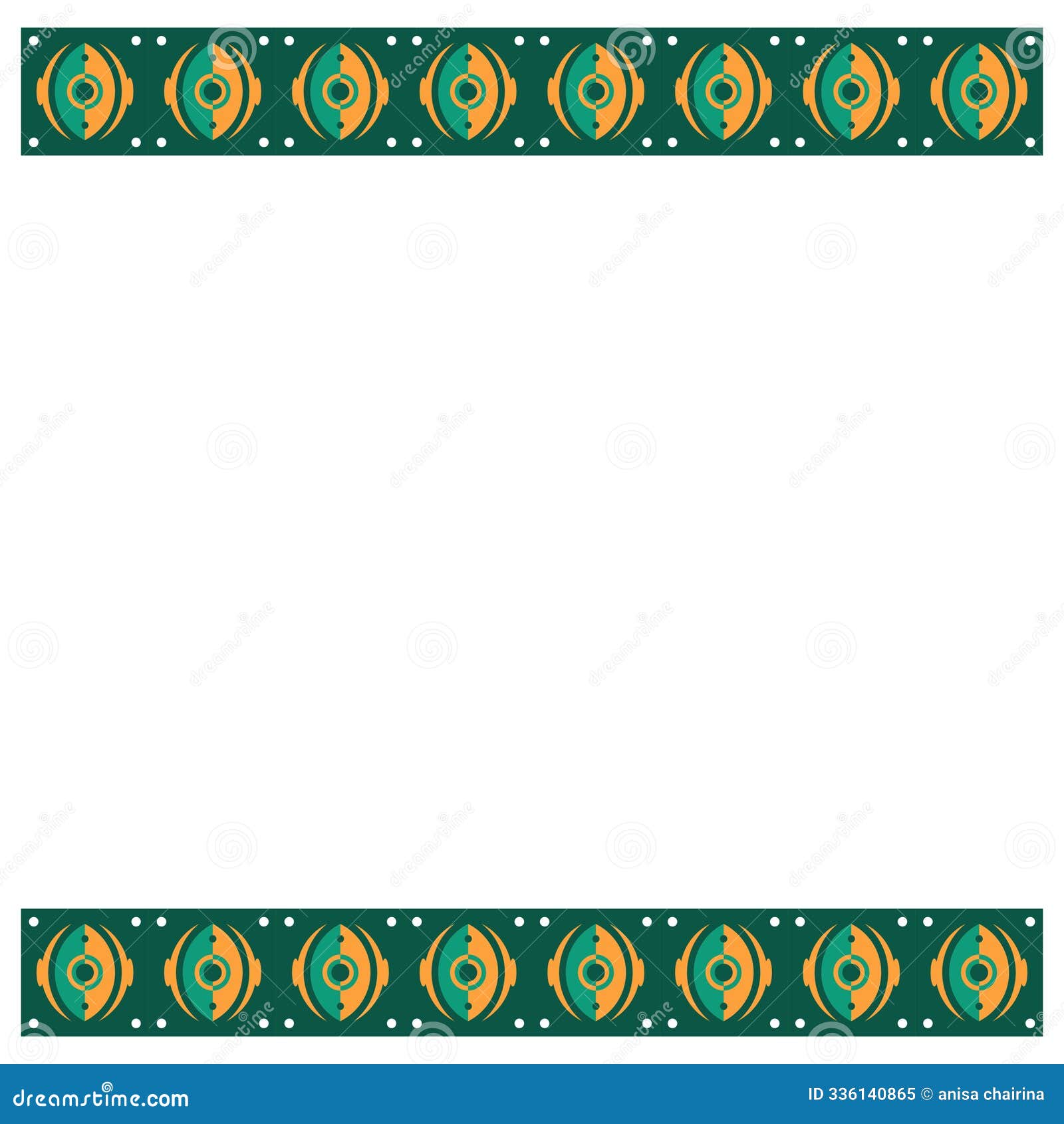 Nigerian Culture Pattern Frame Design Stock Illustration - Illustration ...