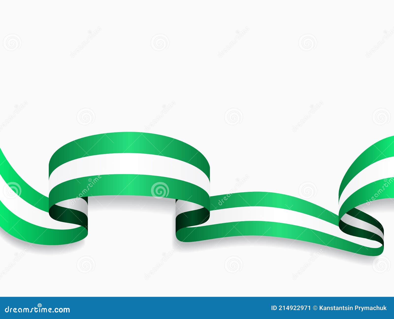Nigerian Flag Wavy Abstract Background. Vector Illustration. Stock ...