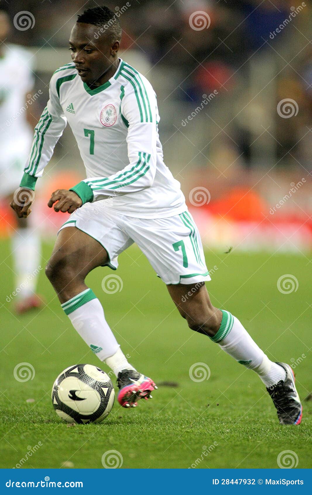 Nigerian player Ahmed Musa editorial photography. Image of professional ...