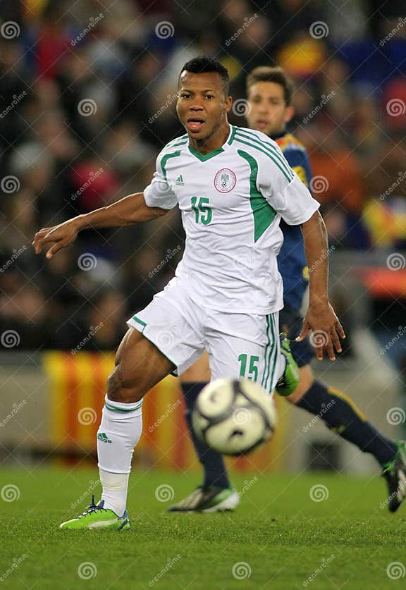 Nigerian Player Ikechukwu Uche Editorial Photography - Image of action ...