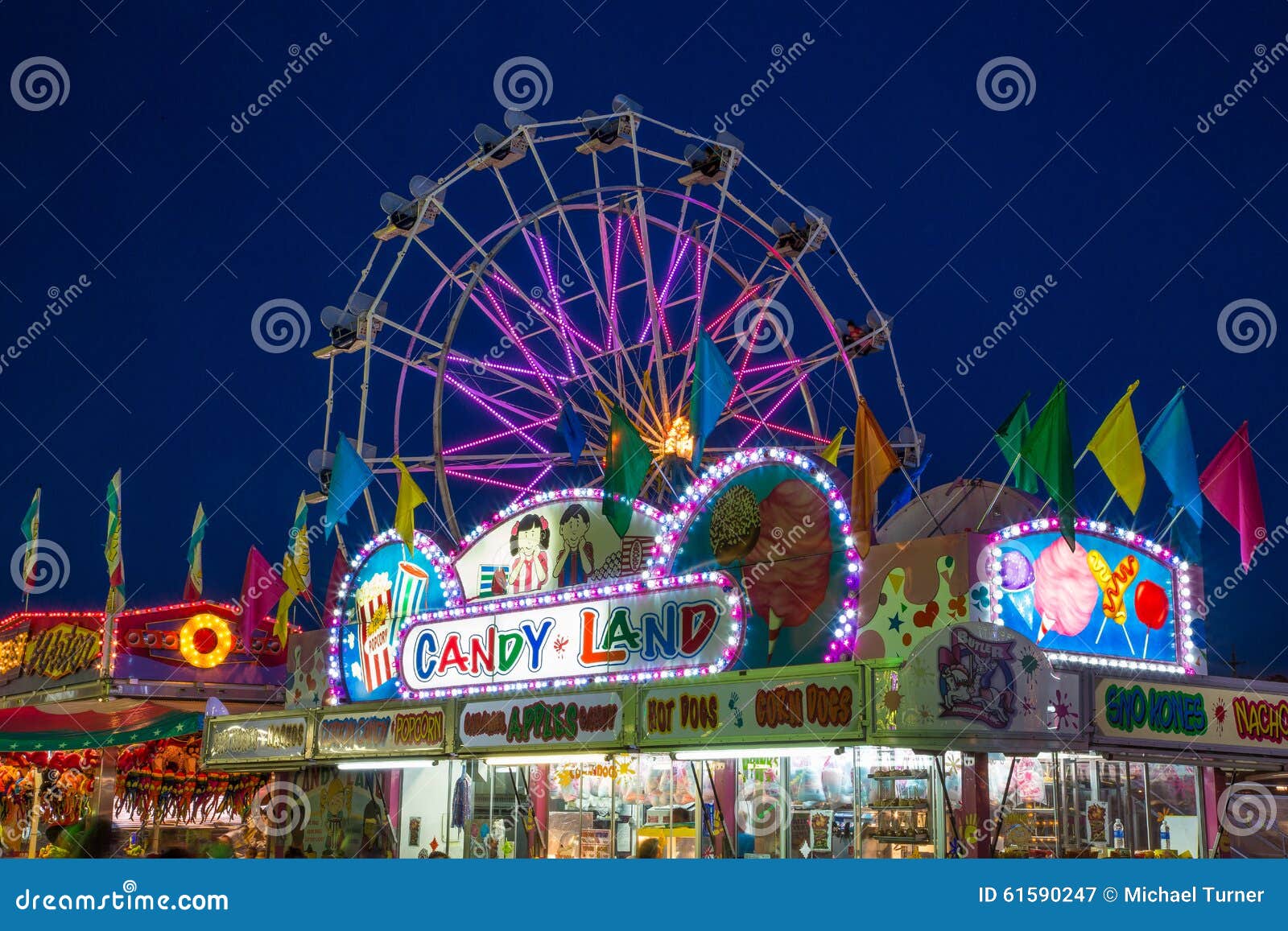 Nigh on the Midway editorial photography. Image of fair - 61590247