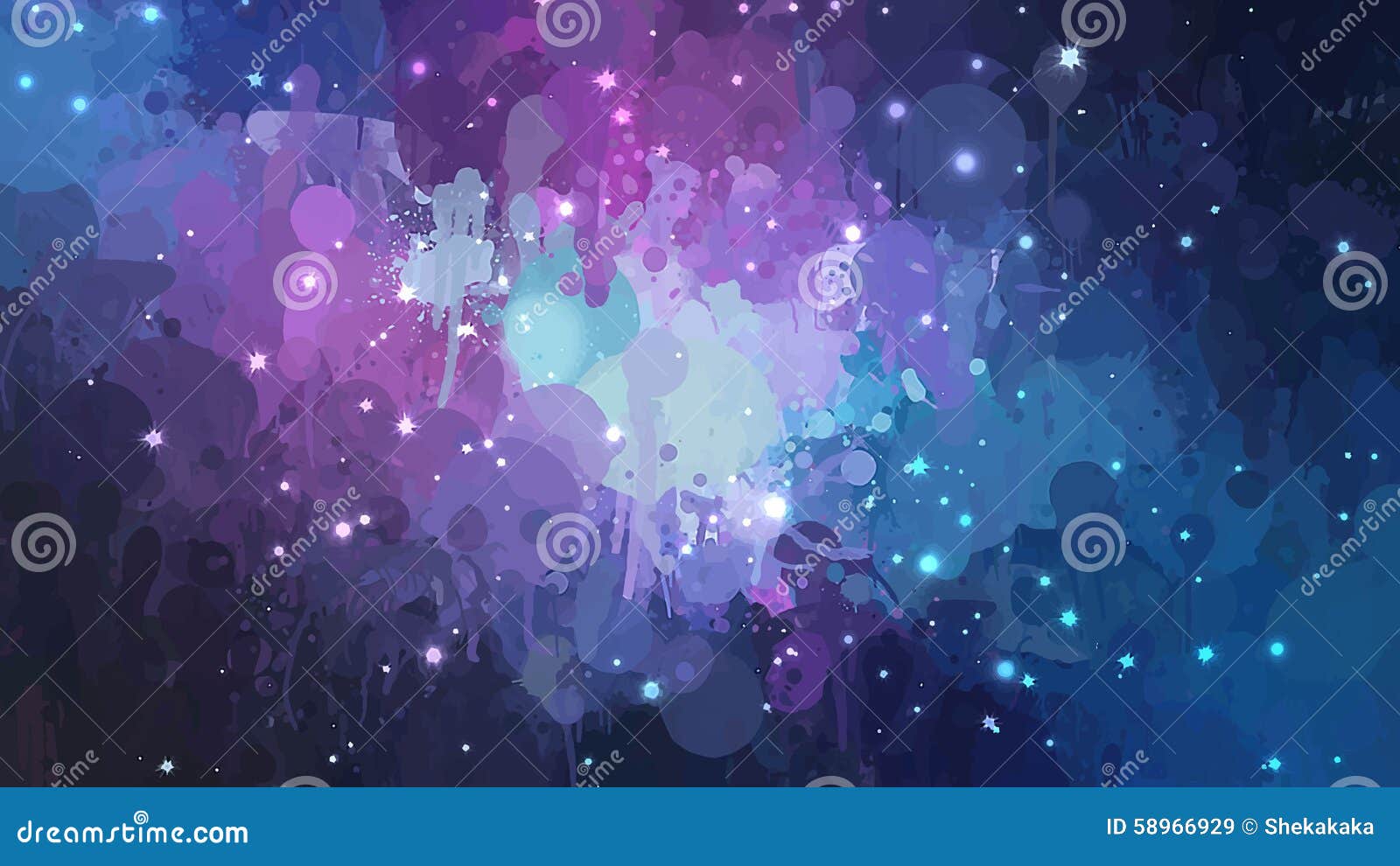 Night Abstract Sky Brush Strokes Background. Vector Version Stock ...