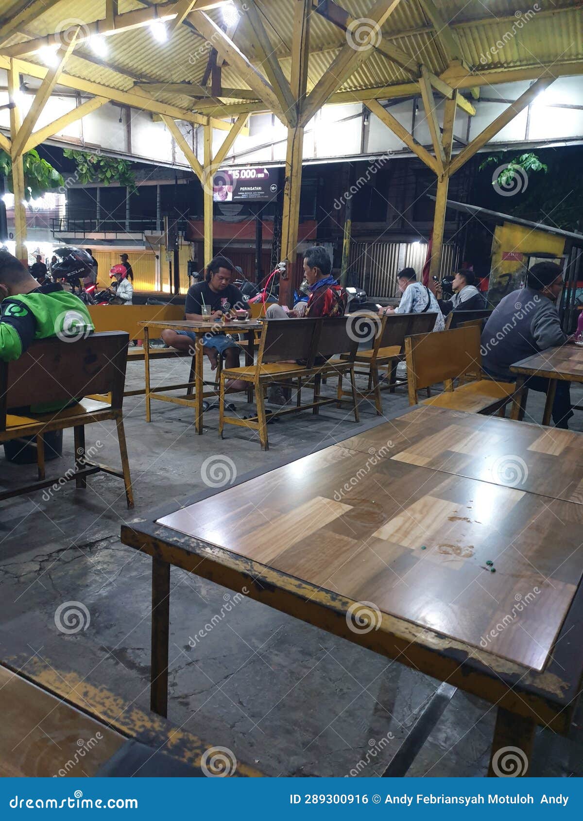 Night Atmosphere at a Coffee Cafe in Surabaya, East Java, Indonesia Editorial Photo - Image of ...