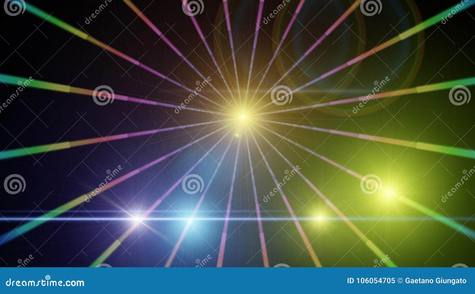 Background with Shiny Colored Lights Stock Illustration - Illustration ...