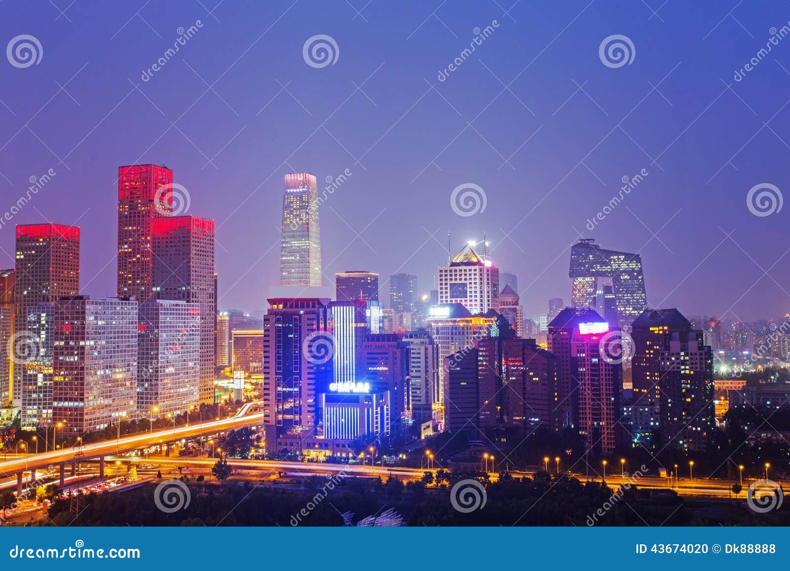 Night at Beijing stock photo. Image of heart, developed - 43674020