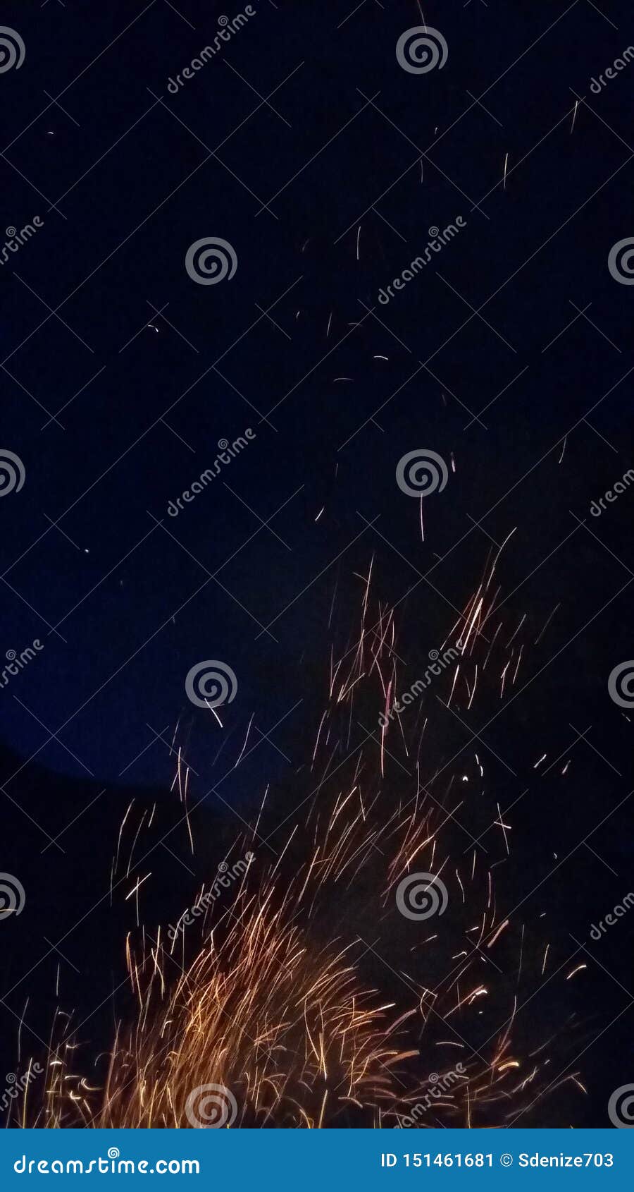 Nightly sparks stock image. Image of dream, mysterious - 151461681