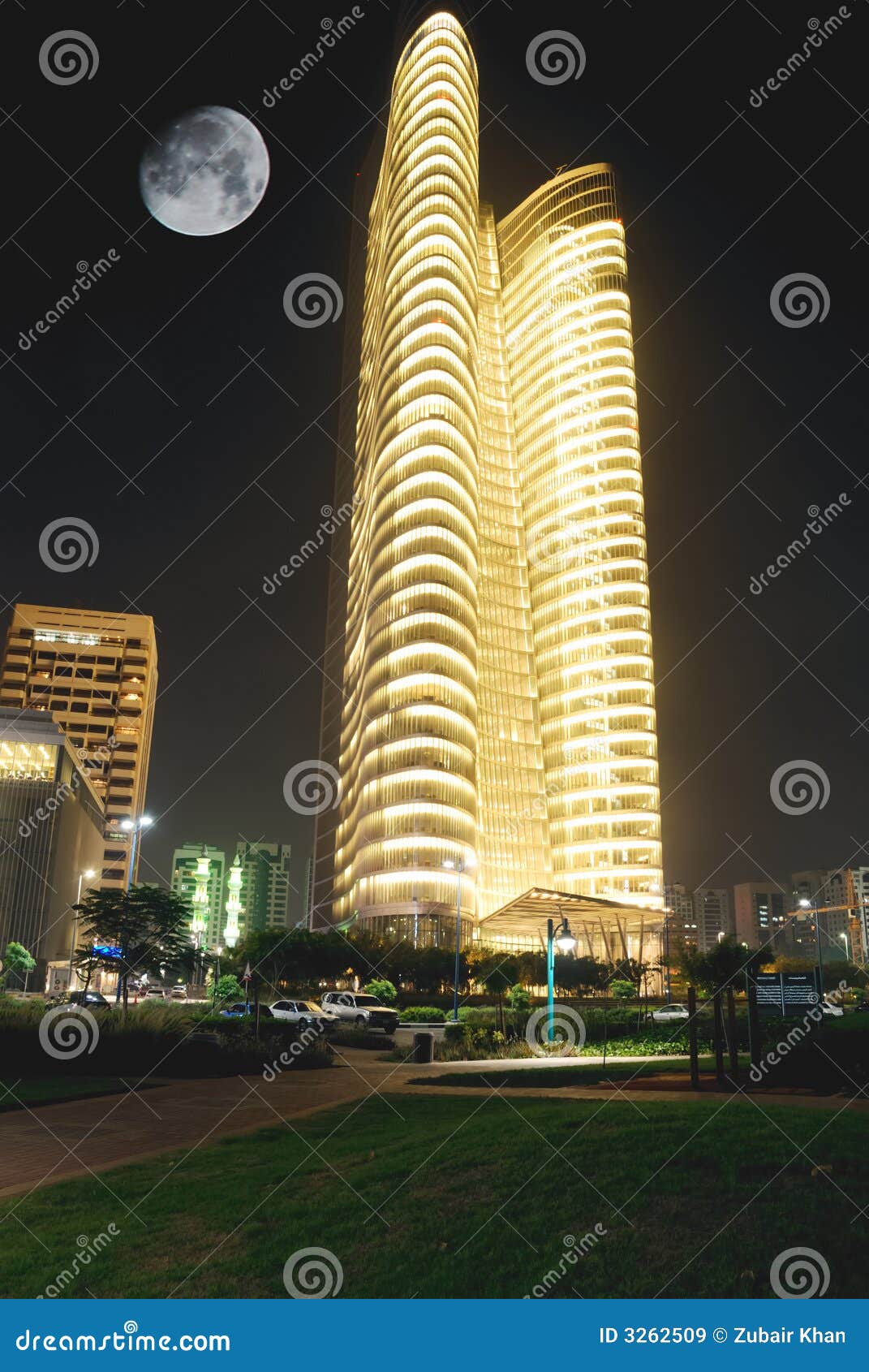Night building stock image. Image of footpath, building - 3262509