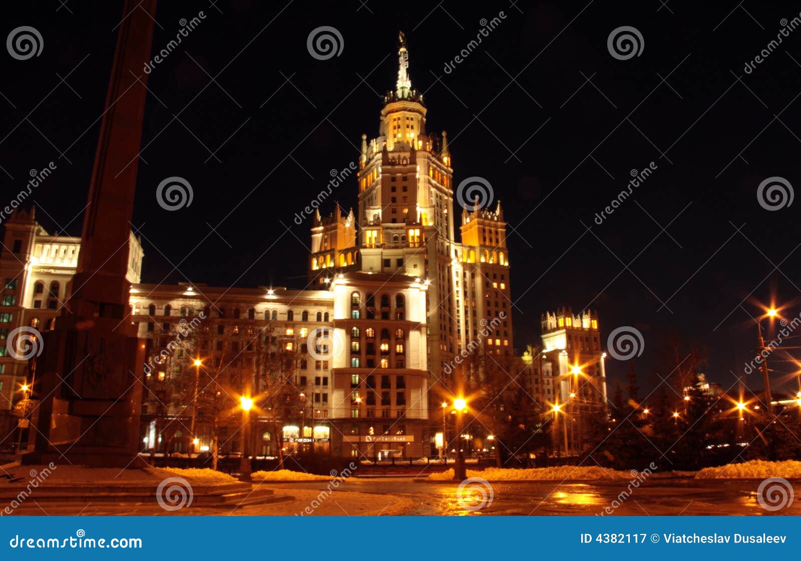 Night building stock image. Image of structure, architecture - 4382117