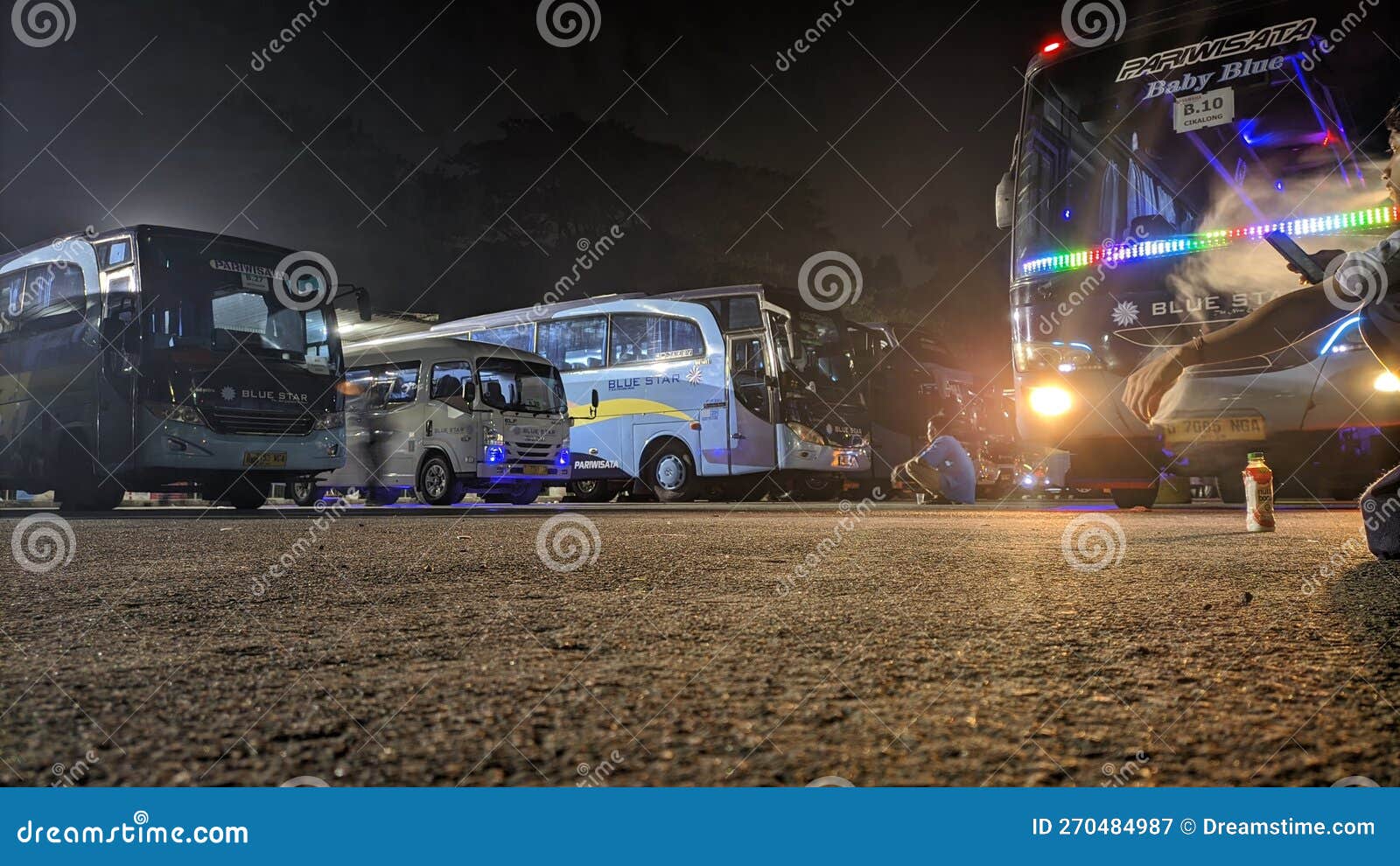 Night Bus light editorial photography. Image of night - 270484987