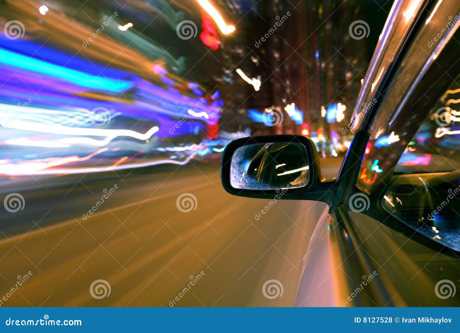 Night car drive stock photo. Image of cityscape, abstract - 8127528