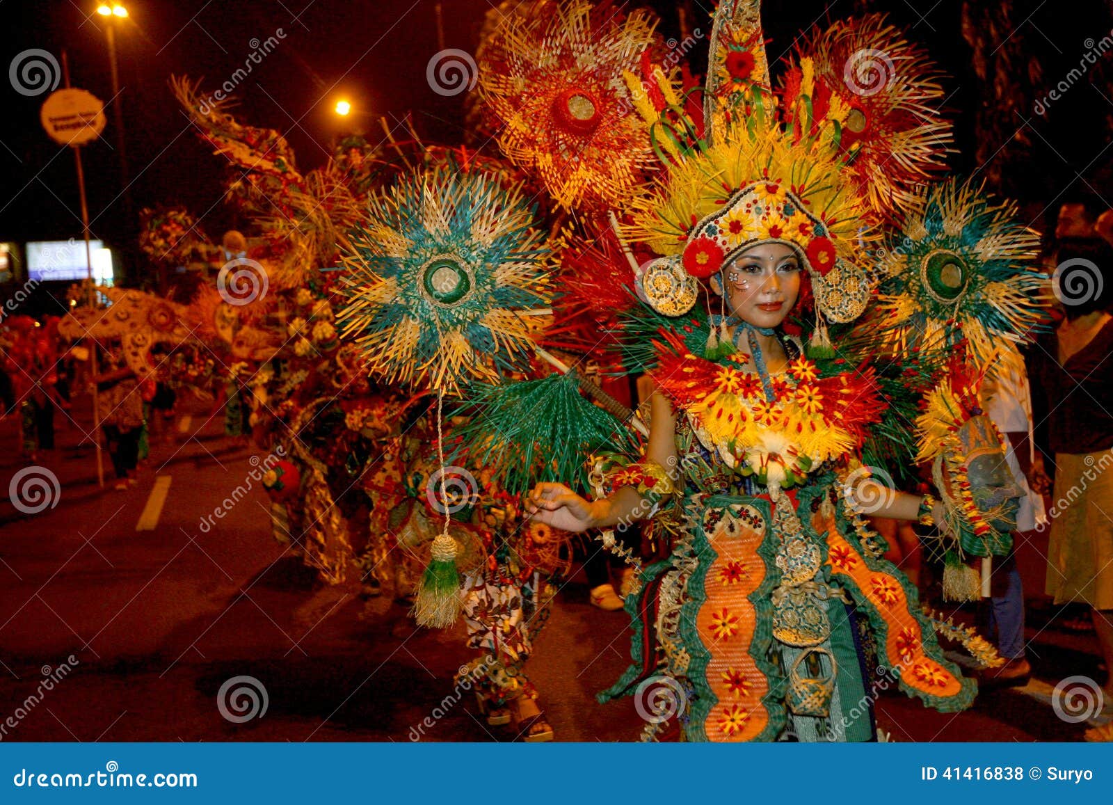 Night carnival editorial stock photo. Image of action - 41416838