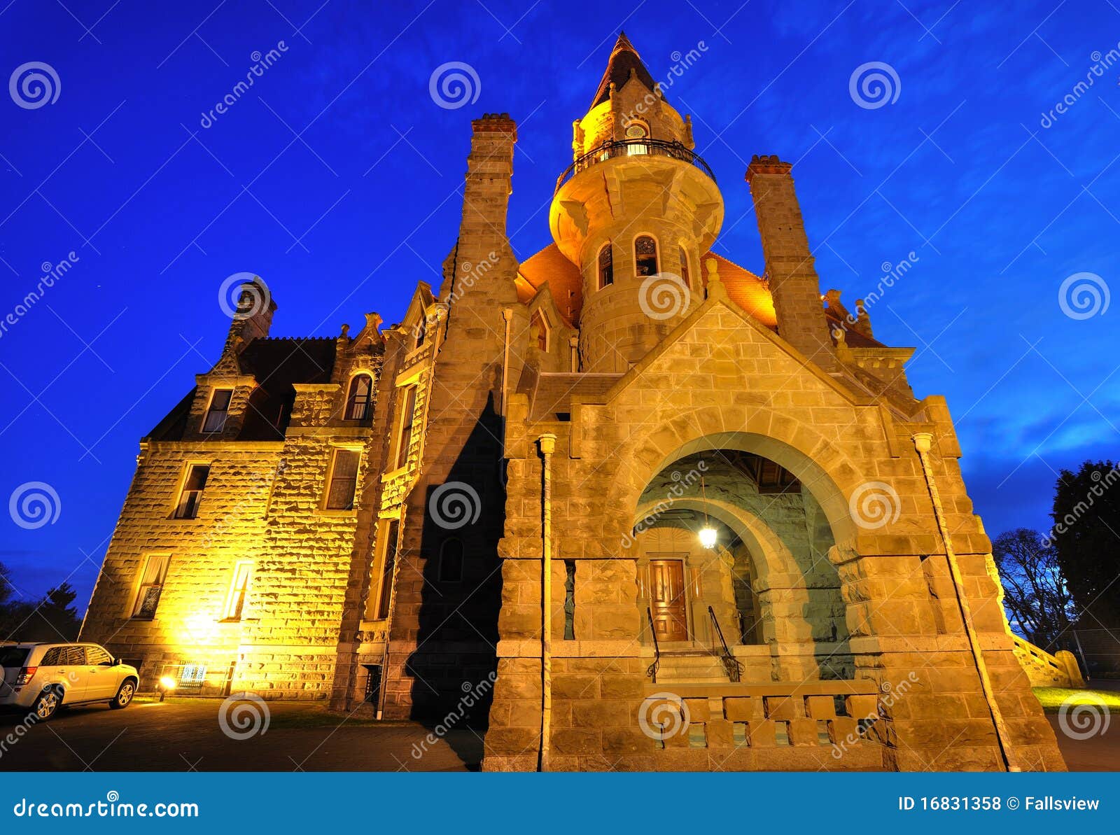 Night castle stock photo. Image of outdoor, brick, castle - 16831358