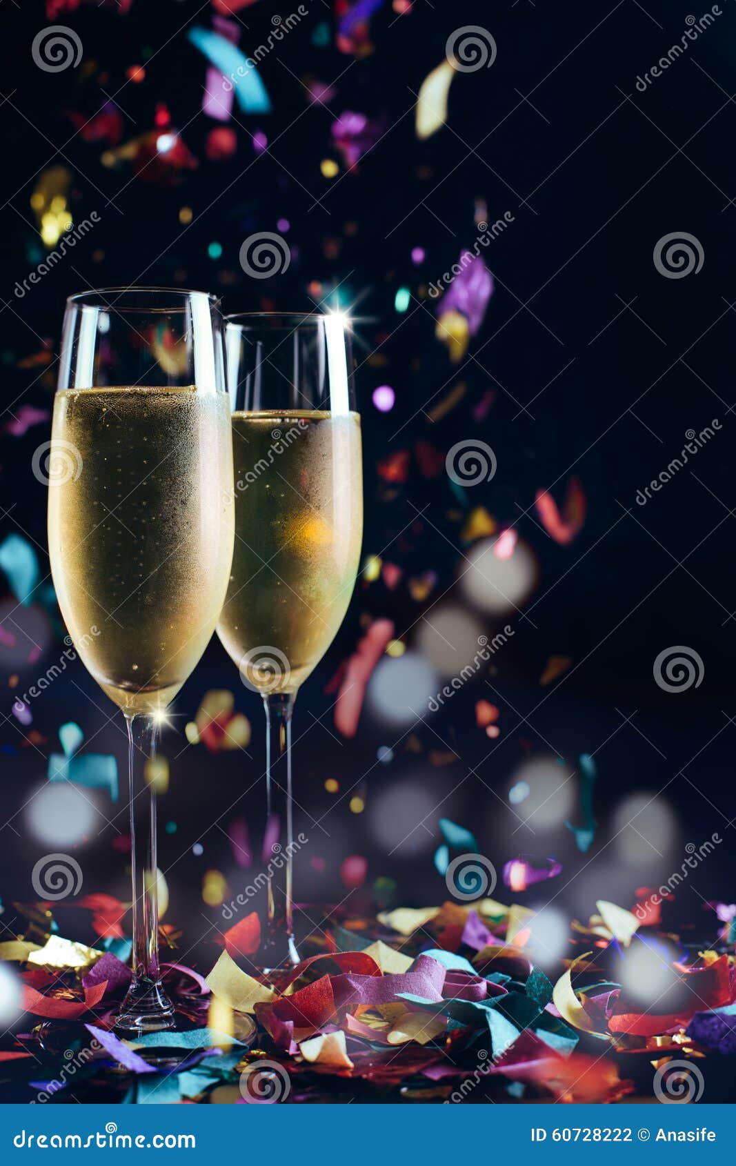Night of celebration stock photo. Image of confetti, happy - 60728222