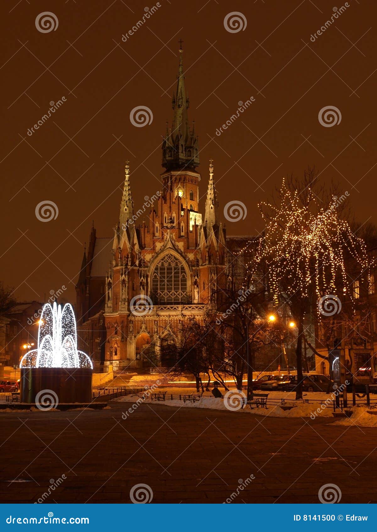 Night - church stock photo. Image of church, building - 8141500