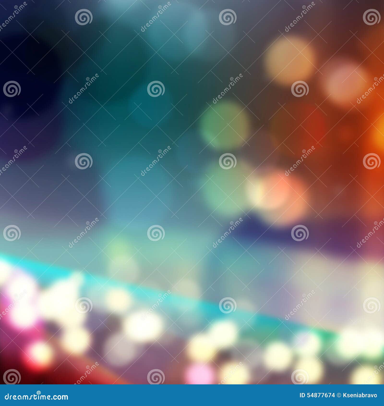 Night City, Effect Blurred Background. Lights, Highlights Stock Vector ...
