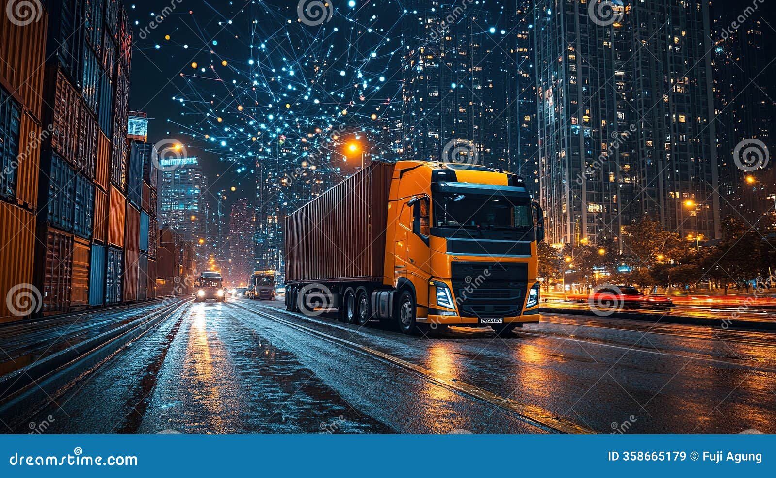 Logistics Truck, Van Or Lorry Icon. Commercial Vehicle With Diesel ...