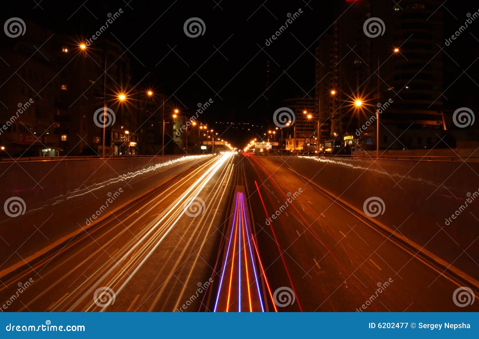 Night city road stock image. Image of light, dark, distance - 6202477