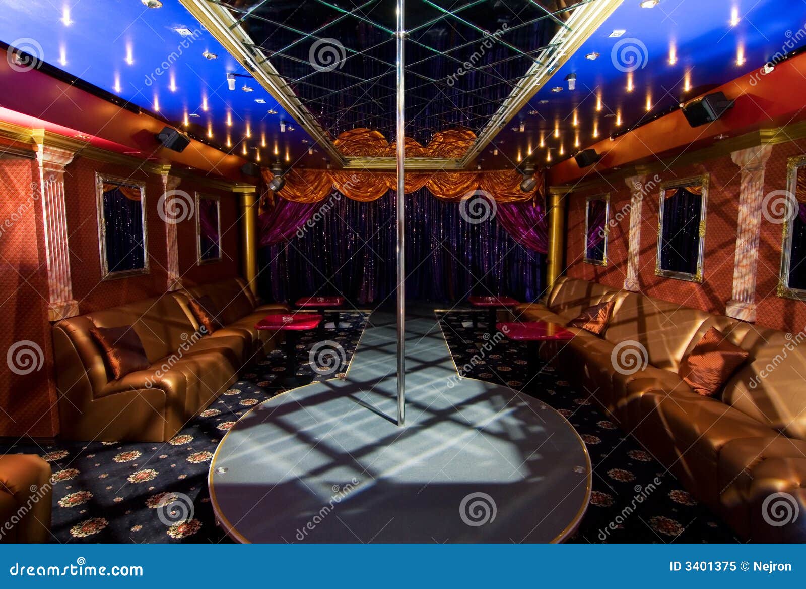 Night club interior stock image. Image of disco, comfortable - 3401375