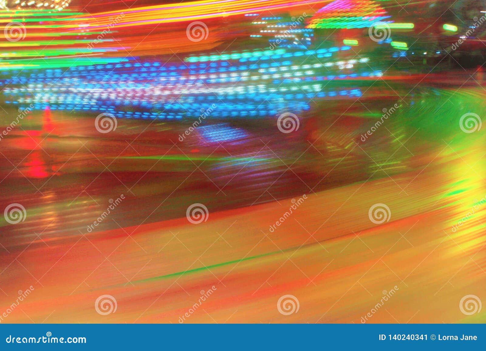 Disco Lights Synth Wave Vapor Neon Funfair Fairground Ride, Night ...