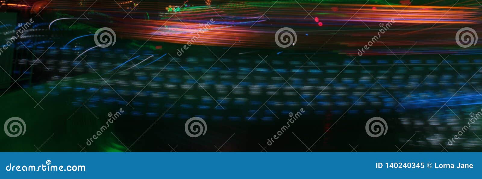 Disco Lights Synth Wave Vapor Neon Funfair Fairground Ride, Night ...