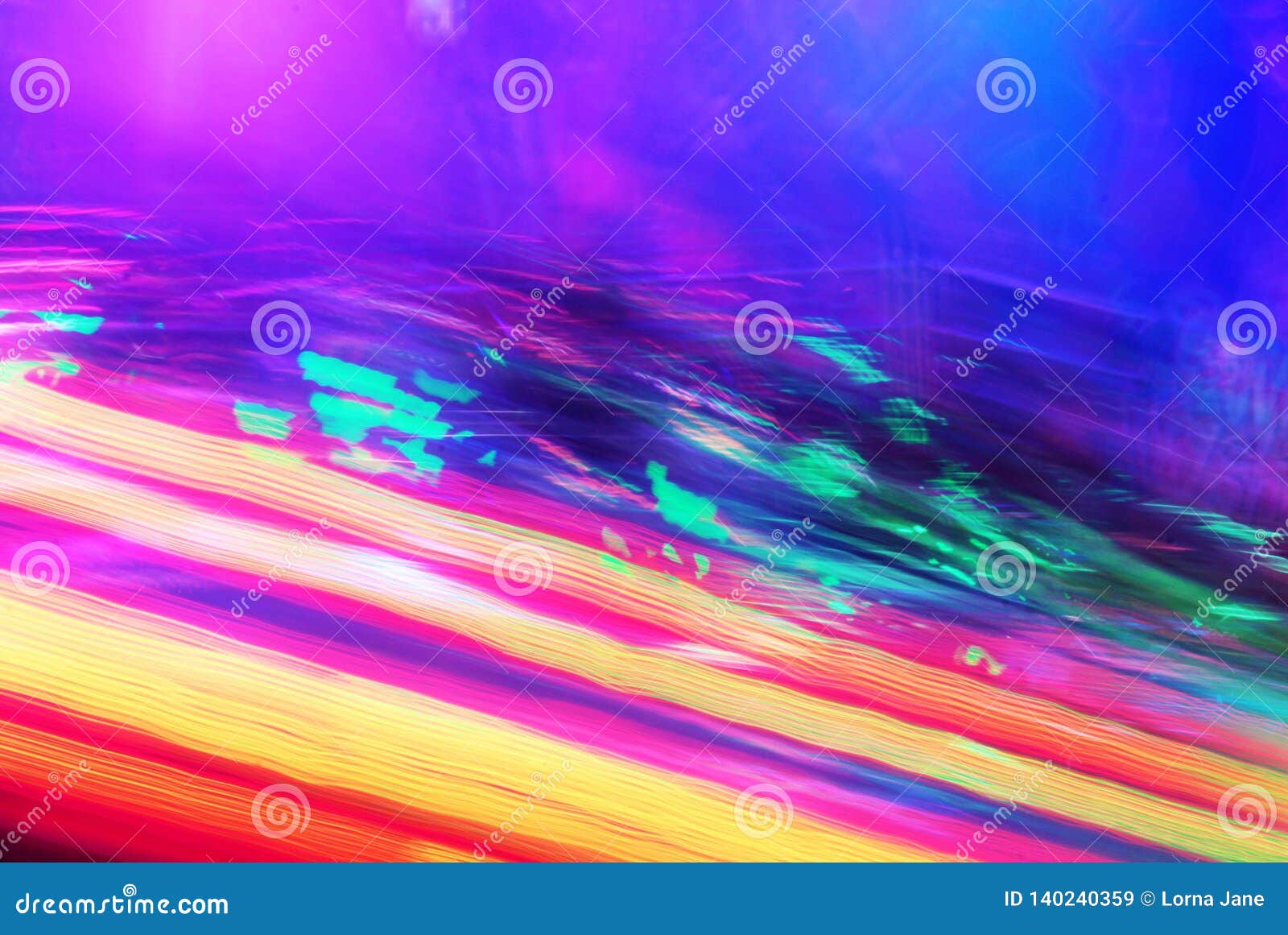 Synthwave Disco Lights Funfair Fairground Night Colors of the Amusement ...