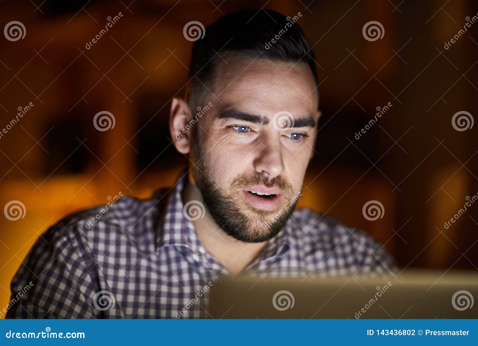Night communication stock photo. Image of broker, computing - 143436802