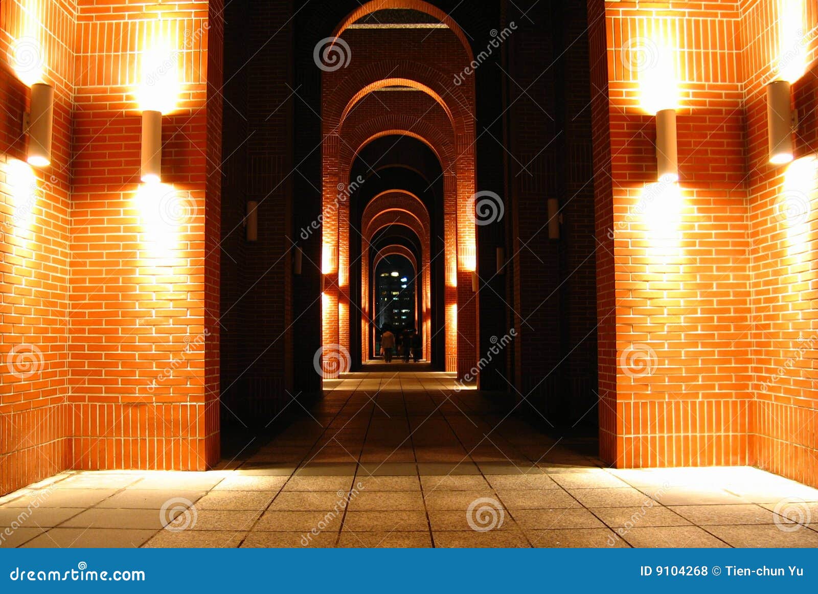 Night corridor stock photo. Image of corridor, warm, slient - 9104268